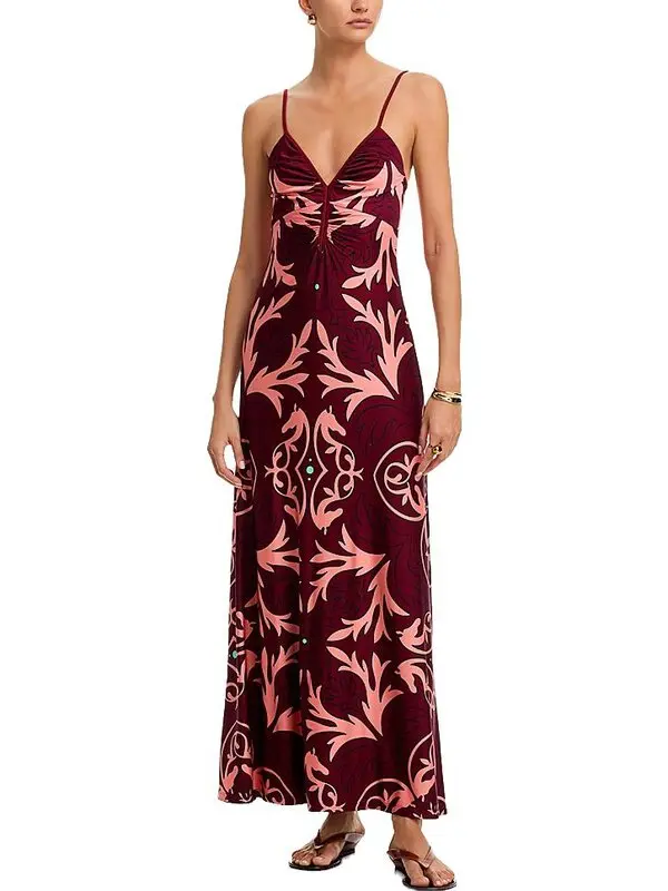 Johanna Ortiz The Lone Muse Maxi Dress - Wine