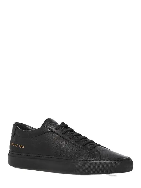 COMMON PROJECTS Achilles Premium Leather Sneakers - Black