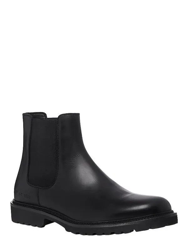 COMMON PROJECTS Leather Chelsea Boots - Black
