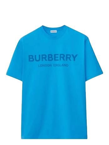 Burberry Logo Ellison Print T-shirt - Blue