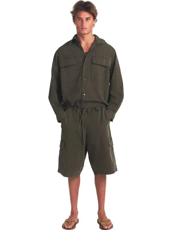 SKIMS Relaxed Shirt | Grey | | Woven - Jungle