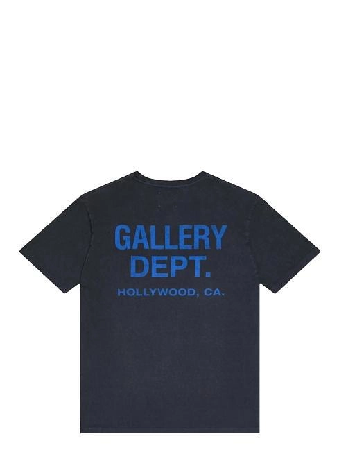 GALLERY DEPT. Souvenir Tee Shirt - Washed Black/blue
