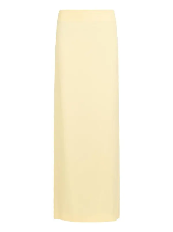 ARMARIUM Florence Stretch-satin Maxi Skirt - Yellow