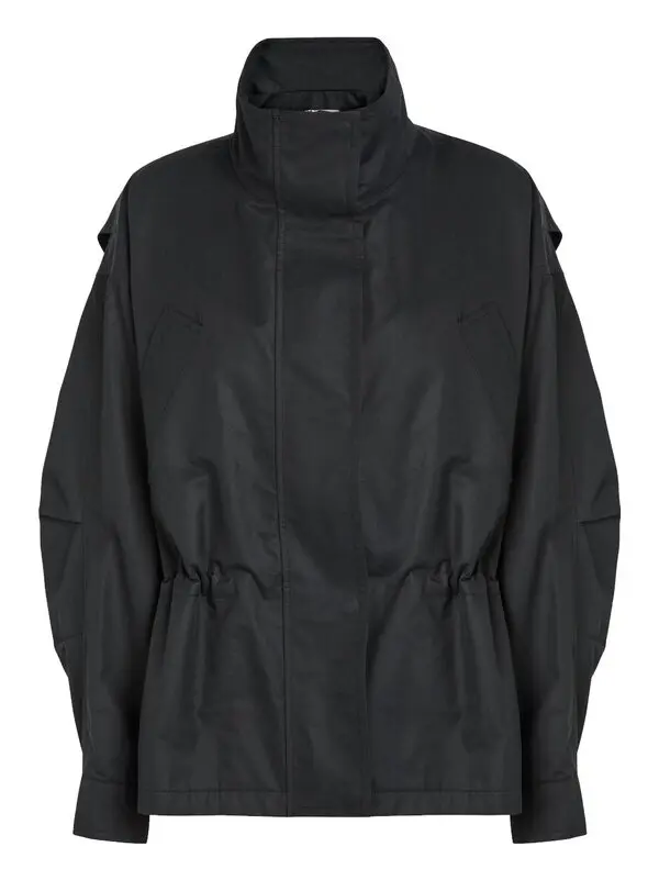 ARMARIUM Waterproof Cotton-blend Windbreaker Jacket - Black