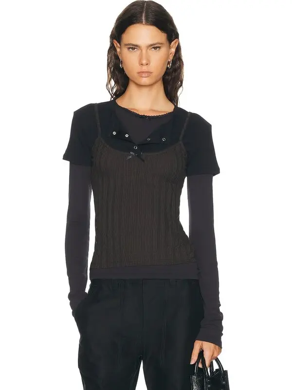 Acne Studios Ersilia Jersey T-shirt - Black