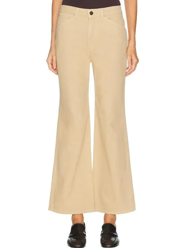 LEMAIRE Flared 5-pocket Trousers - Straw
