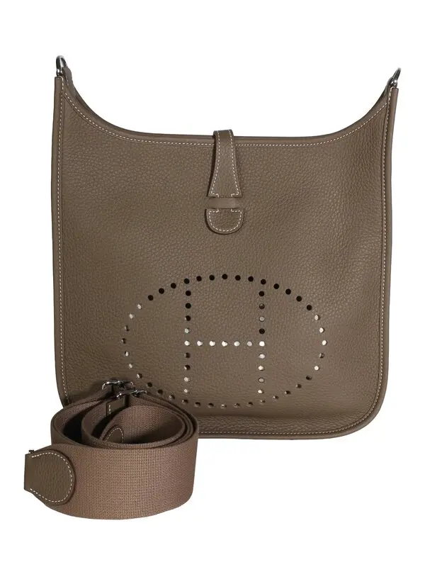 Hermès Evelyne Shoulder Bag - Gray