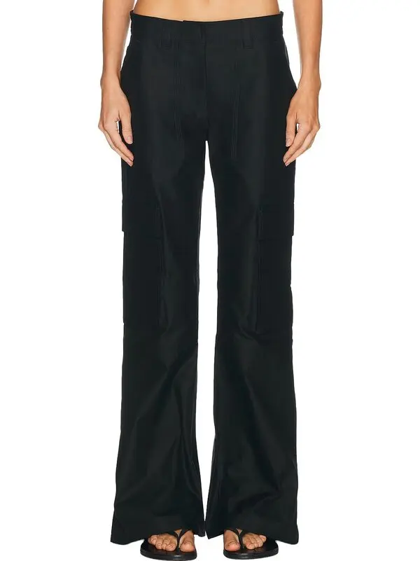 Acne Studios Pieter Classic Satin Trouser - Black