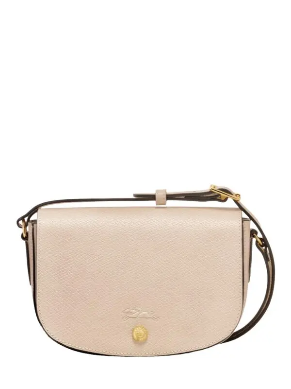 Longchamp S Épure Logo-debossed Crossbody Bag - Nude