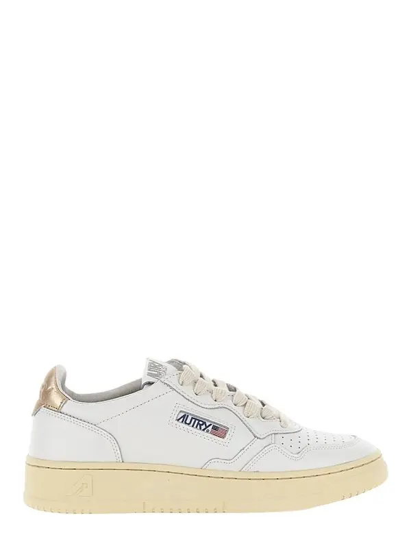 AUTRY Logo Low-top Casual Shoes - White