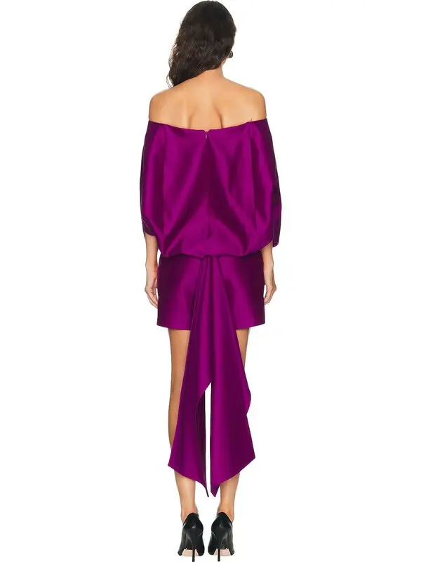 Balenciaga Off The Shoulder Dress - Violet
