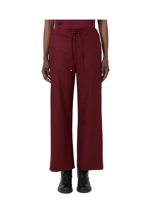 Max Mara Smmfloria Drawstring Pants - Bordeaux