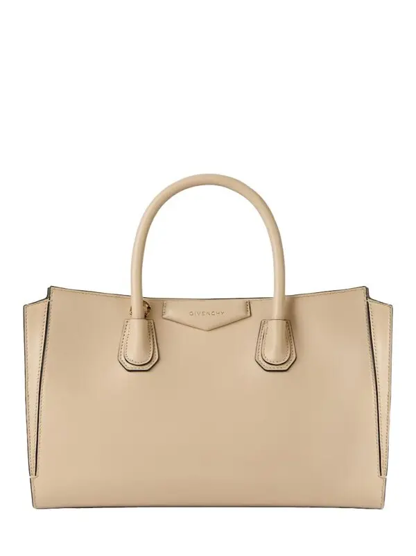 Givenchy Antigona Bag In Shiny Grained Leather - Dunes