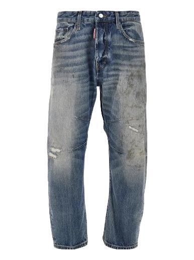 Dsquared2 Belt-loop Jeans With Distressed Finish - Blue