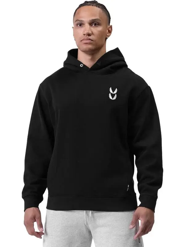 ASRV Tech Essential Distressed Hoodie - Black