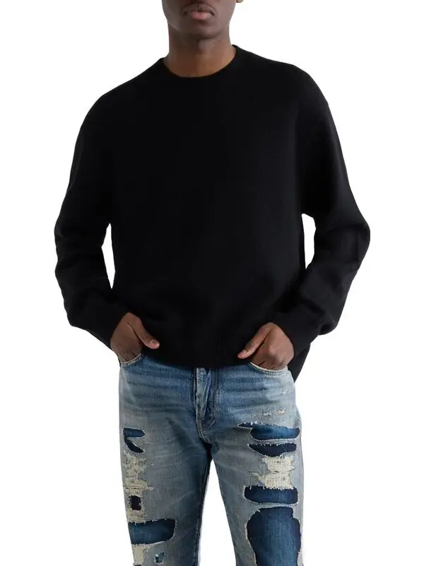 Acne Studios Klimis Cashmere Blend Sweater - Black
