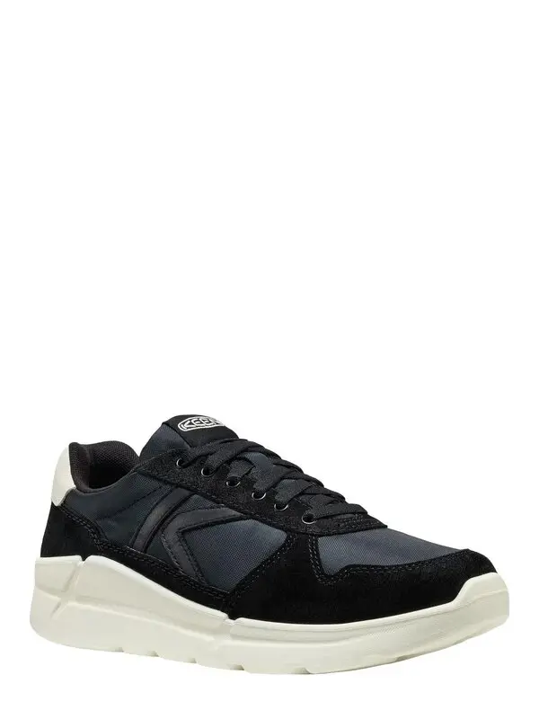 Keen Km2 Leather Jogger Sneakers - Black/birch