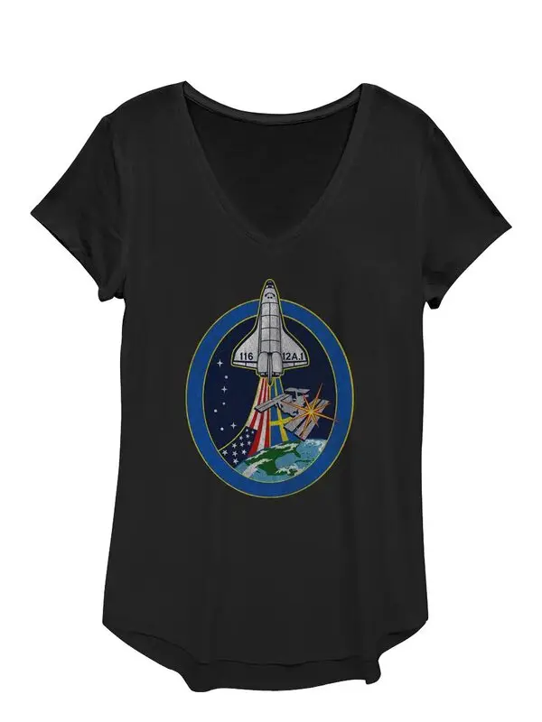 NASA Space Shuttle Mission 116 T Shirt - Black