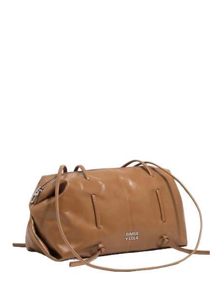 Bimba Y Lola Leather Lolita Shoulder Bag - Honey