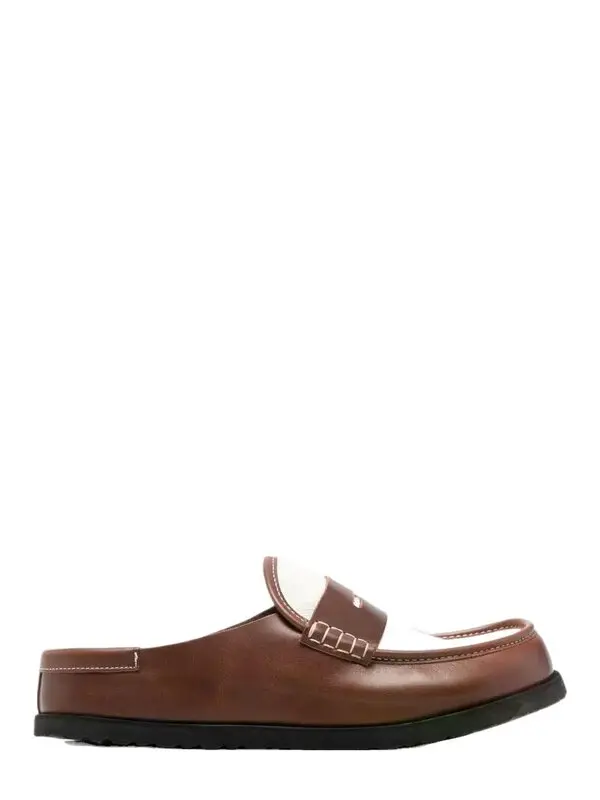 BIRKENSTOCK Naples Penny-strap Mules - Brown