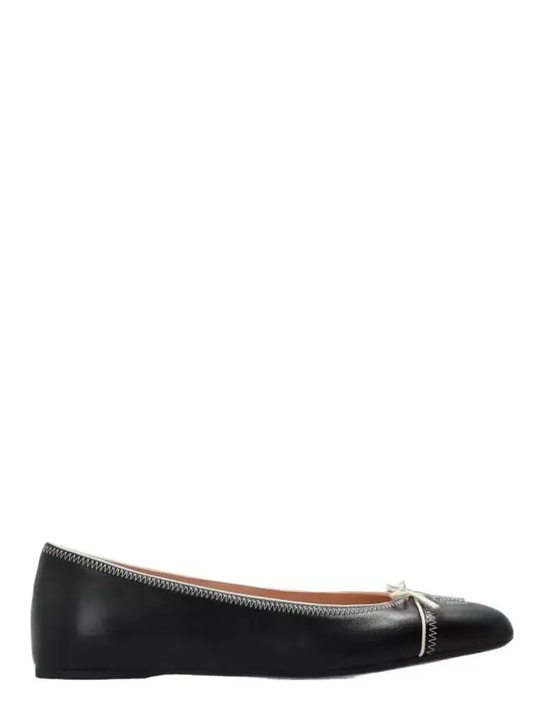 Valentino Garavani Vlogo Signature Bow-detail Ballet Flats - Black