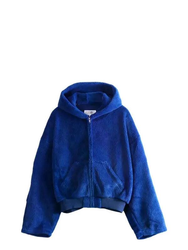 MAISON MARGIELA Fleece Zip-up Hoodie - Blue