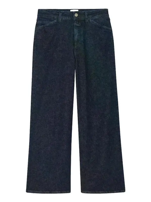 Closed Dark Wash Wide-leg Denim Jeans - Blue