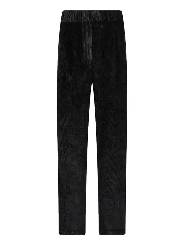 Peserico Ribbed-knit Elasticated Trousers - Black
