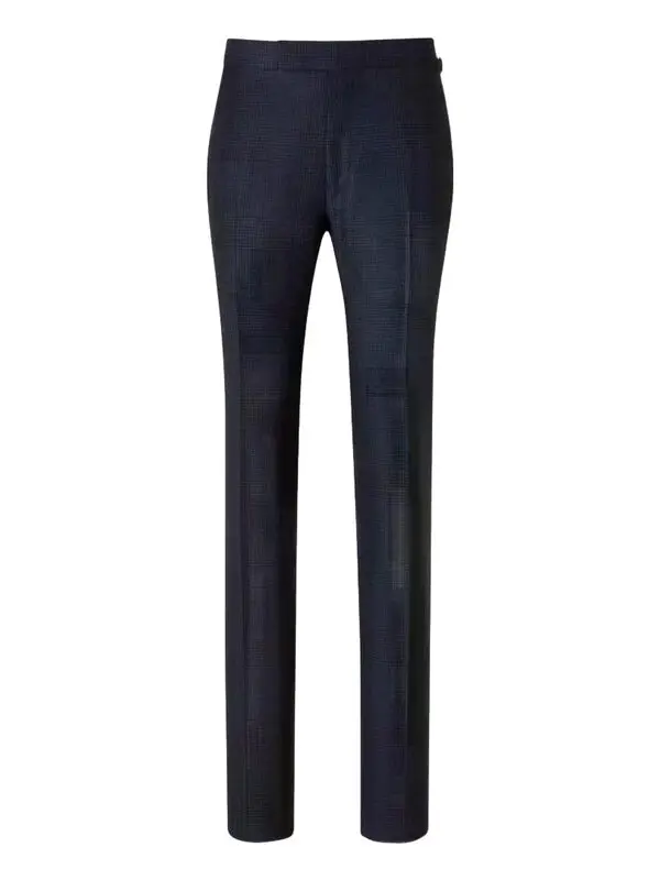 TOM FORD Houndstooth-pattern Suit - Blue