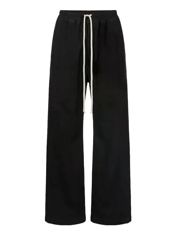 Rick Owens Wide Leg Press-stud Trousers - Black