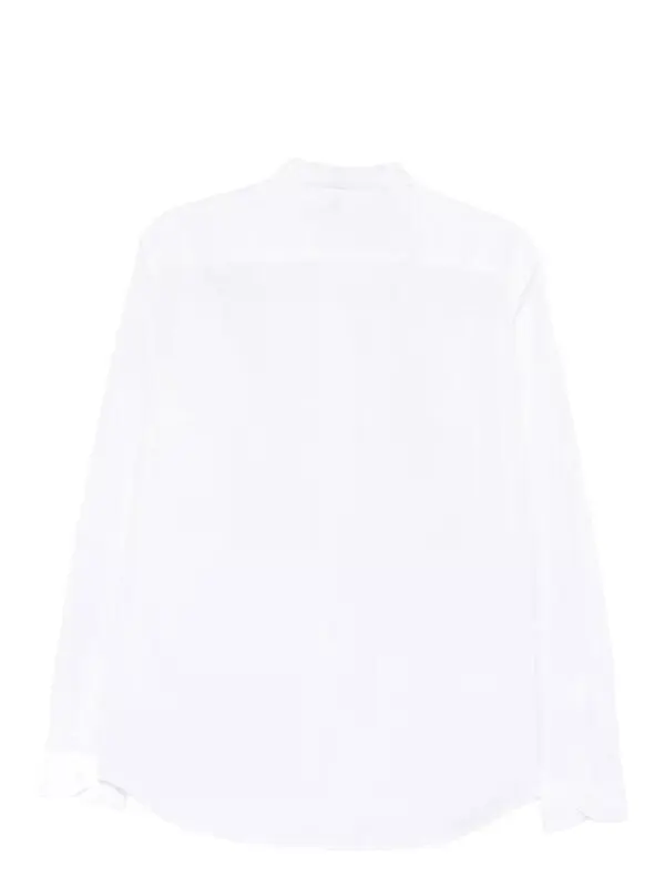 COSTUMEIN Concealed-placket Long-sleeve Shirt - White