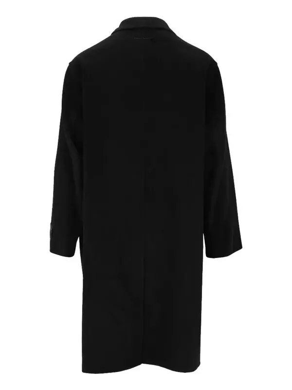 MAISON MARGIELA Double-faced Wool Coat With Shirt Collar - Black