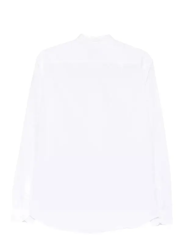 COSTUMEIN Band-collar Long-sleeve Shirt - White