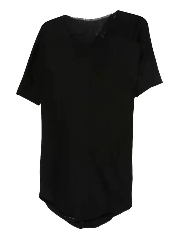LEON EMANUEL BLANCK Asymmetric Panelled T-shirt - Black