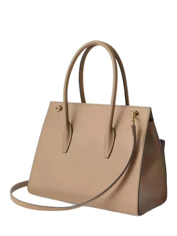 Furla Greta Leather Tote Bag - Neutrals