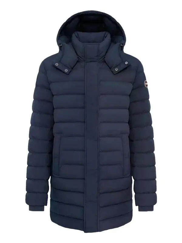 COLMAR Quilted Hooded Coat - Blue
