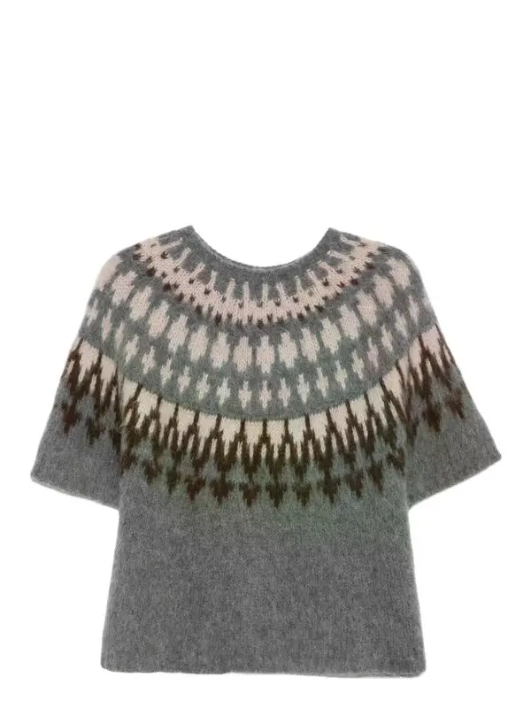 PDR PHISIQUE DU ROLE Short Sleeve Sweater - Grey