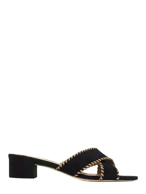 Cinq À Sept Amanda Criss-cross Suede Sandals - Black