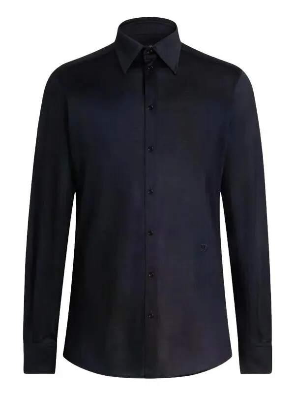 Dolce & Gabbana Martini Silk Jersey Shirt - Black