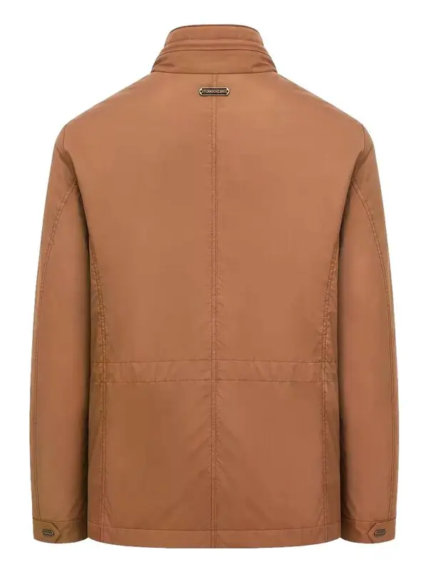 TOMBOLINI High-neck Button-up Jacket - Brown