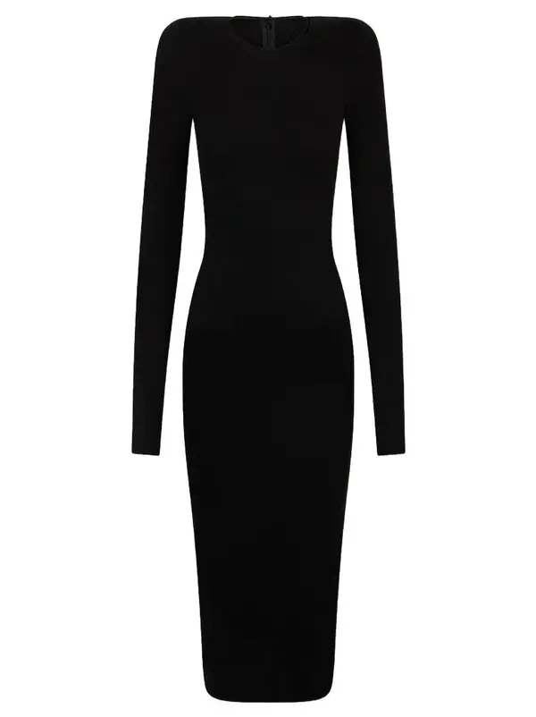 Dsquared2 Long-sleeve Midi Dress - Black
