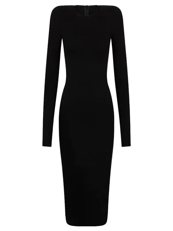 Dsquared2 Long-sleeve Midi Dress - Black