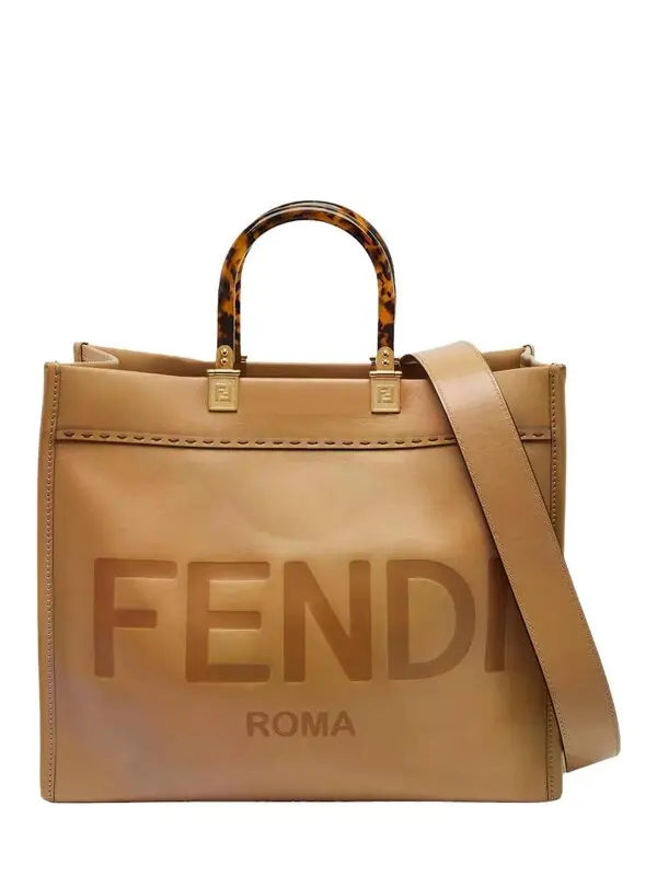 Fendi Medium Sunshine Tote Bag - Brown
