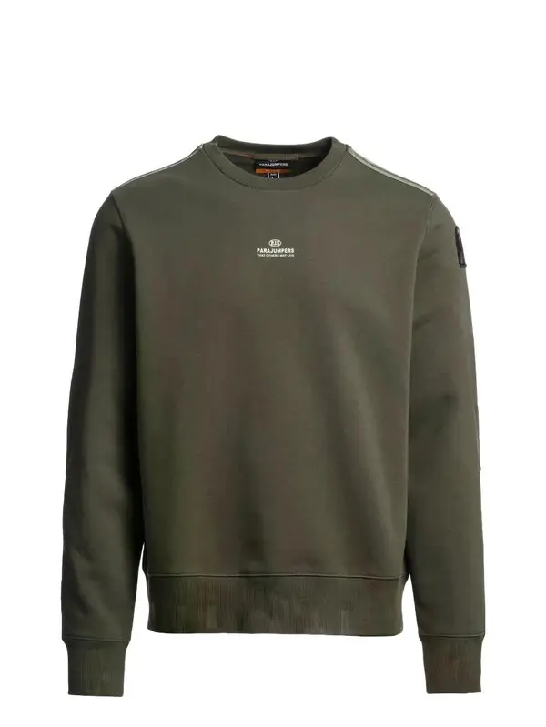 PARAJUMPERS Fergus Logo-patch Sweatshirt - Green