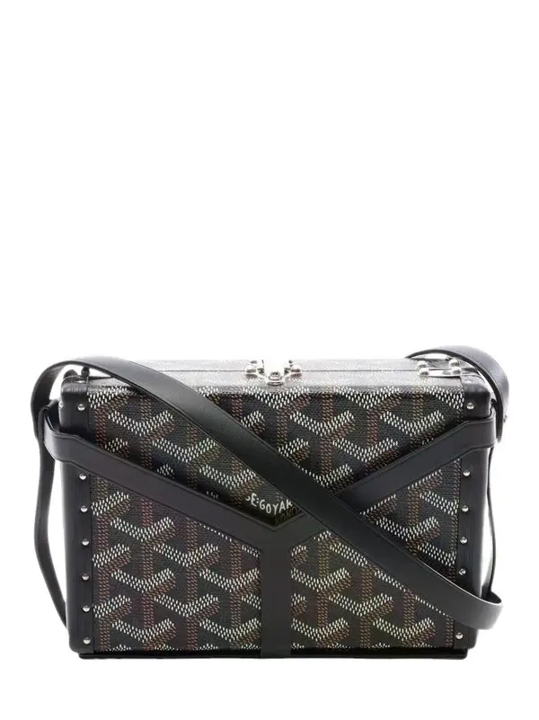 Goyard 2010s Minaudière Trunk Shoulder Bag - Black
