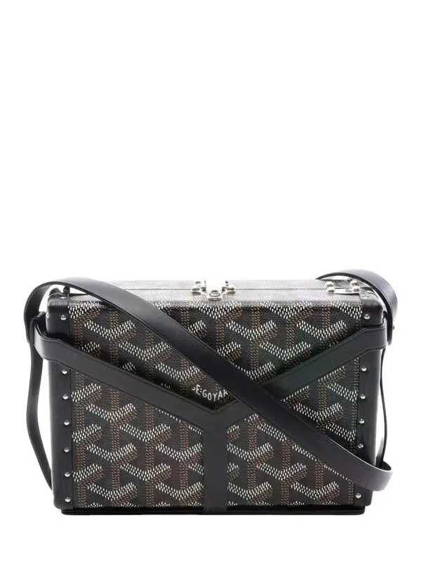 Goyard Trunk Shoulder Bag - Black