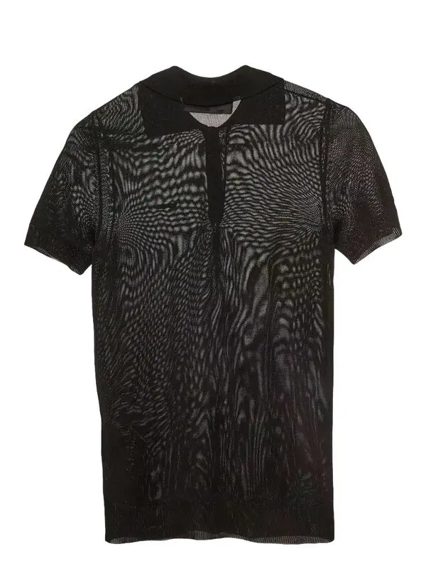 Dsquared2 Sheer-finish Polo Shirt - Black