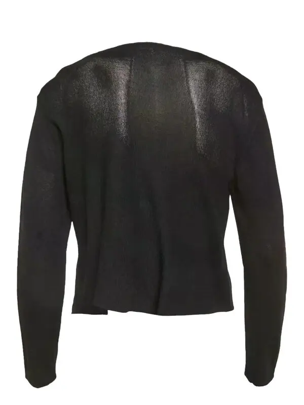 Max Mara Open-front Knit Cardigan - Black