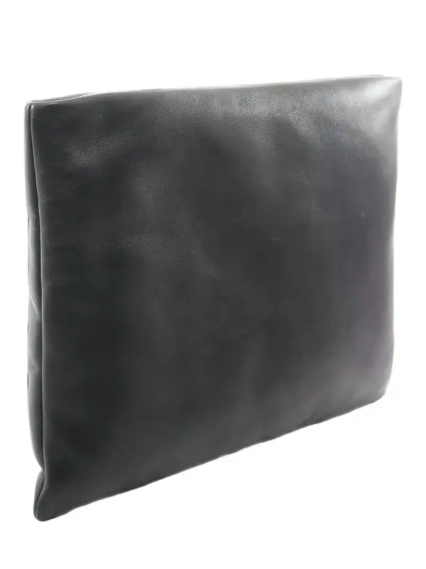 Saint Laurent 2010s Puffy Pouch Clutch Bag - Black