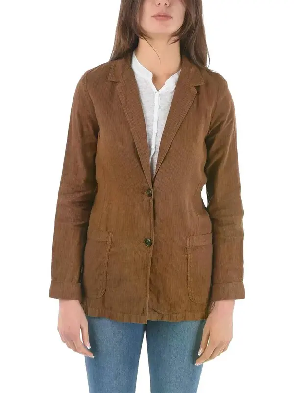 Woolrich Single-breasted Pinstriped Blazer - Brown